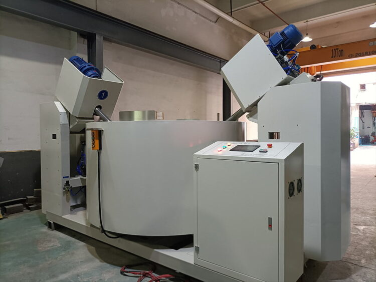 2 Station Ceramic Wheel Polisher Machine for 20" to 32" Wheels and Semi ...