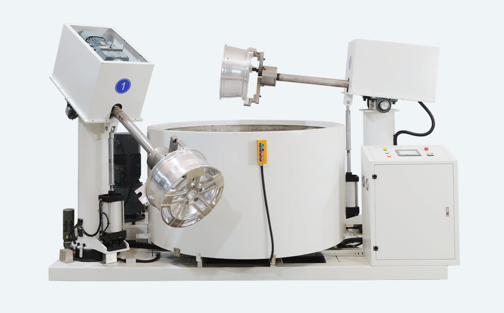 2 Station Rotary Rim Polisher Machine Aluminum Wheels - Hua Qing ...
