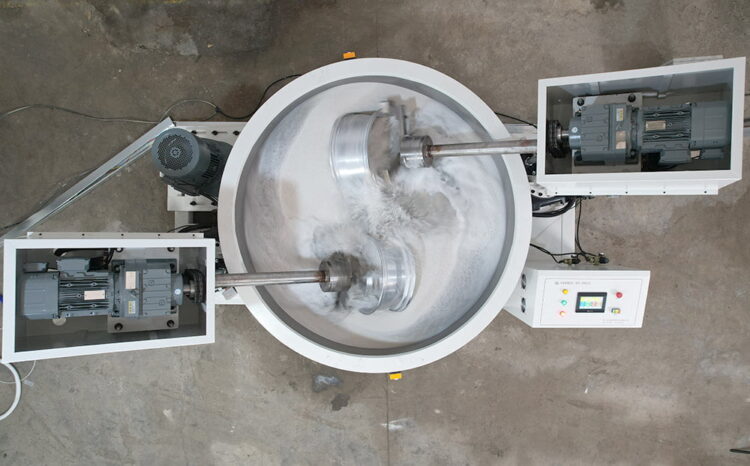 2 Station Ceramic Wheel Polisher Machine for 20" to 32" Wheels and Semi ...